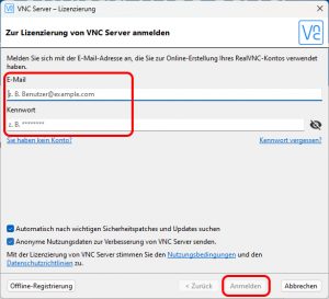VNC Server installieren - DH7MG