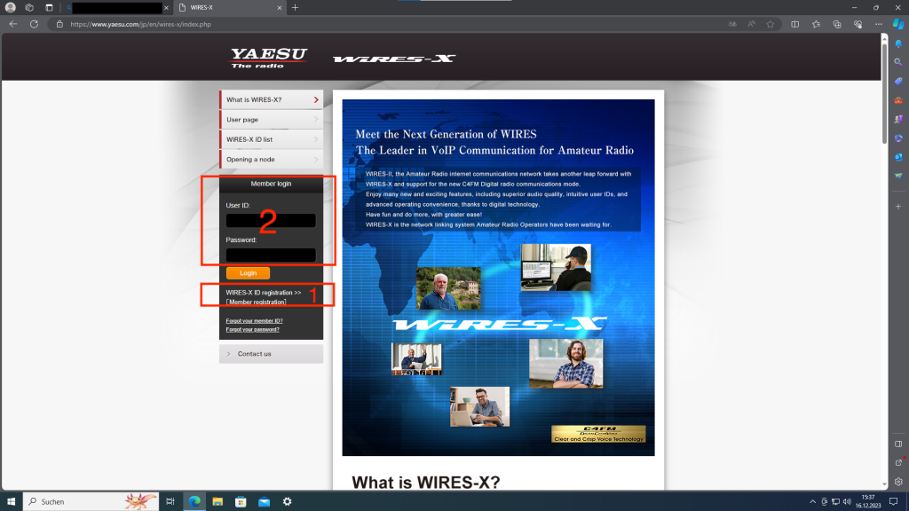 Wires-X Nodes am PC einrichten - DH7MG