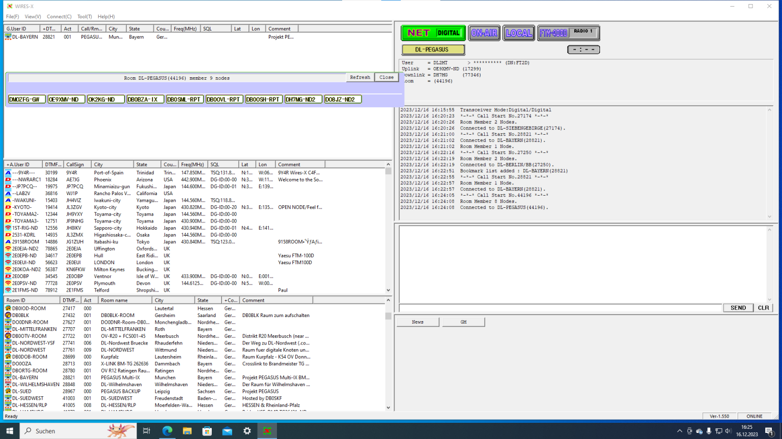 Wires-X Nodes am PC einrichten - DH7MG
